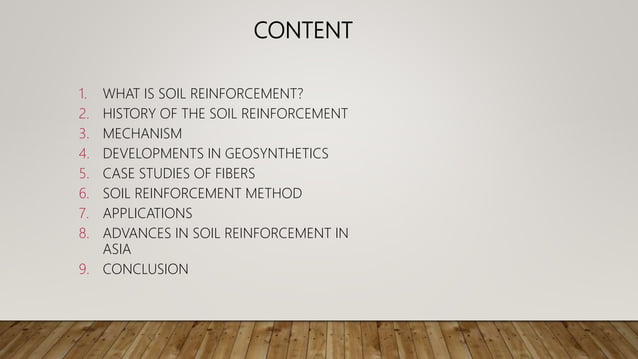 Soil reinforcement and advances with geosynthetics | PPTX | Landscaping ...