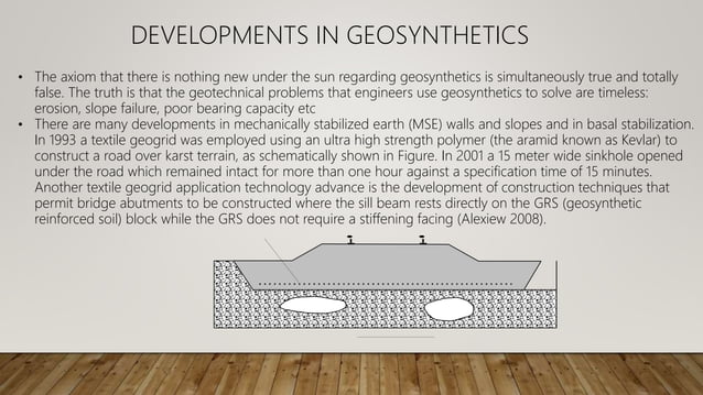 Soil reinforcement and advances with geosynthetics | PPTX | Landscaping ...