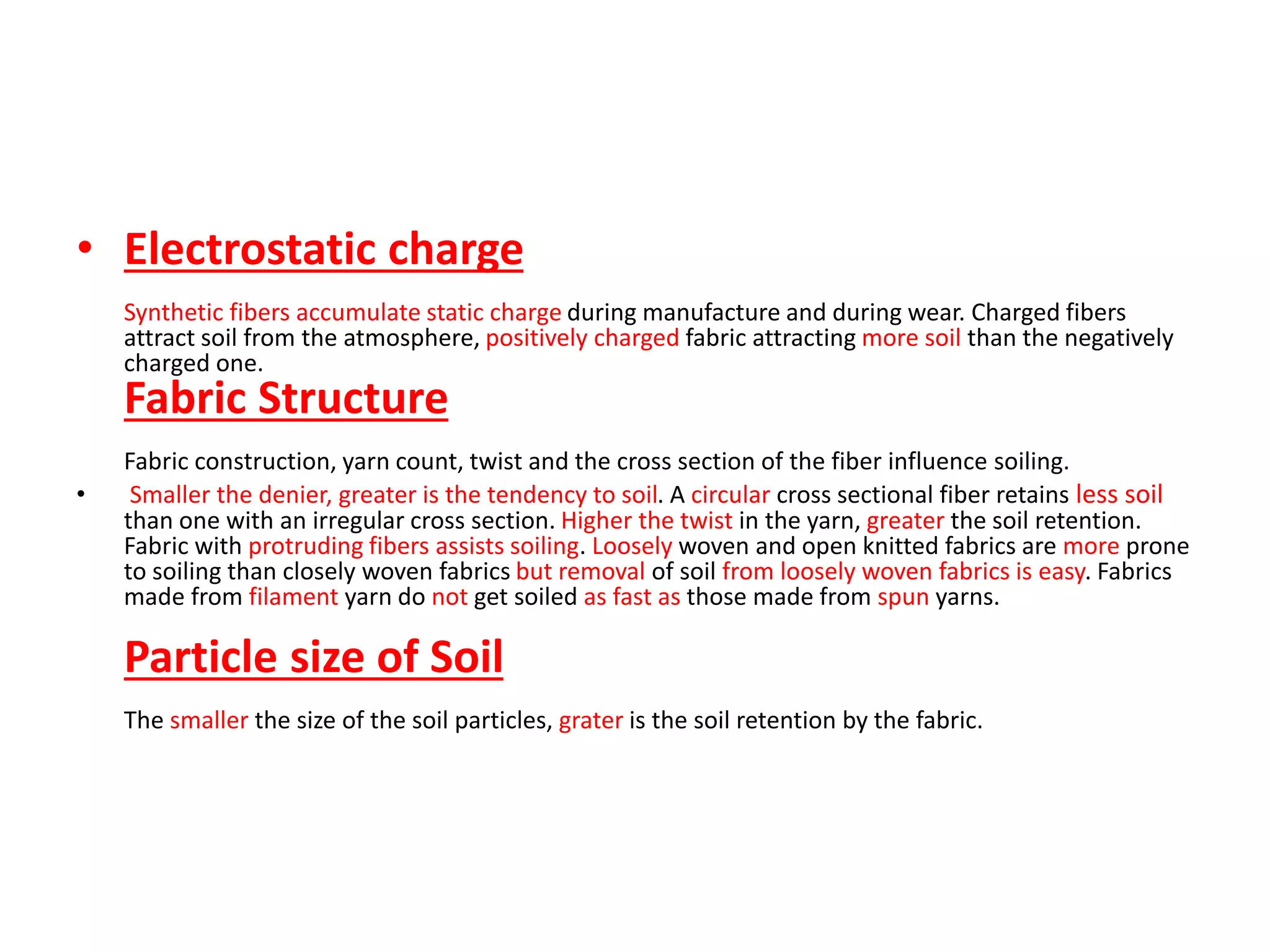 Soil release finish | PPTX