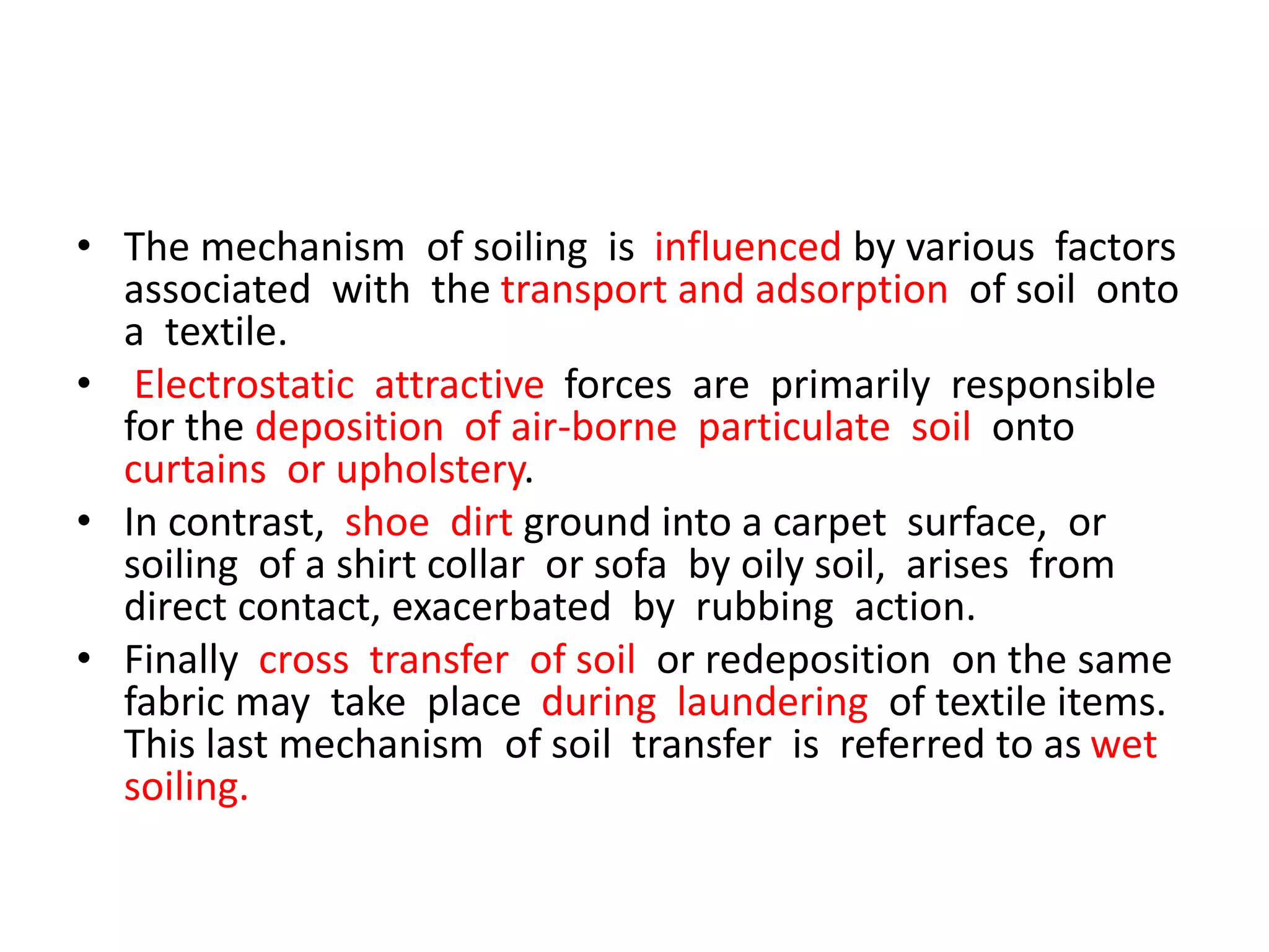 Soil release finish | PPTX