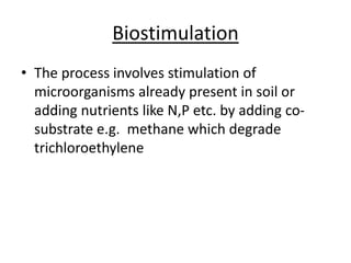 Soil remediation by biotechnology | PPTX
