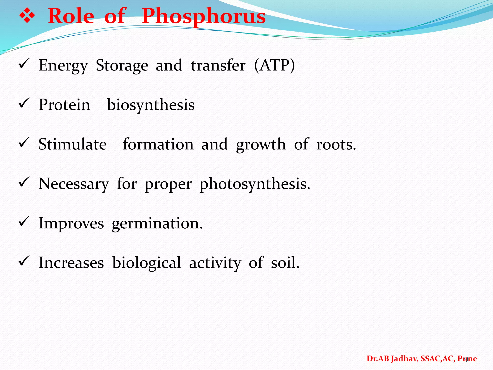 Soils 502 lecture no 18 22 phosphorus | PPTX