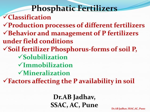 Soils 502 lecture no 18 22 phosphorus | PPTX