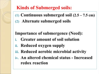 Submerged Soils and it characters and factors effect it | PPT