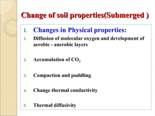 Submerged Soils and it characters and factors effect it | PPT | Science