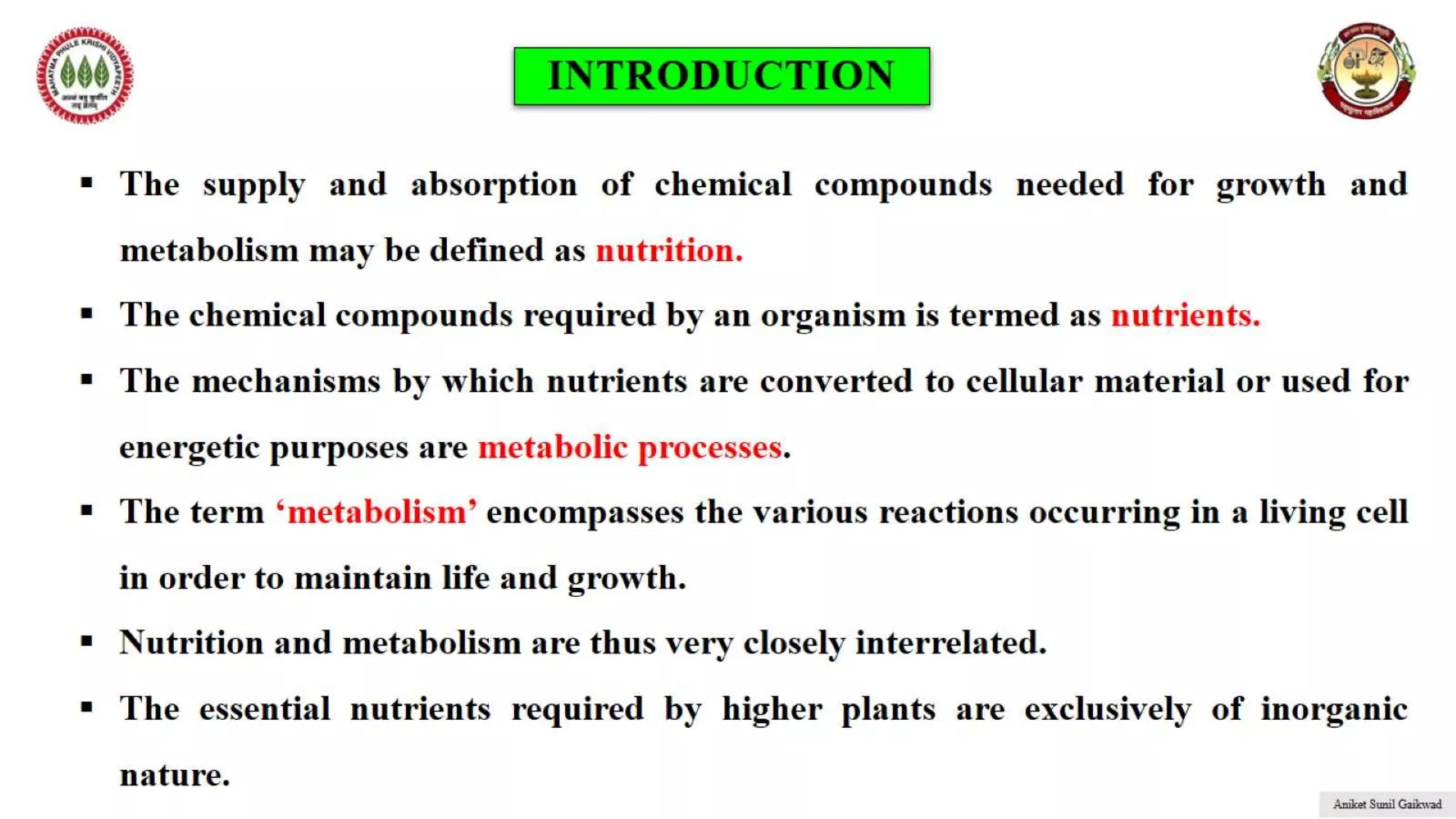NUTRIENT MOVEMENT IN SOILS AND NUTRIENT ABSORPTION BY PLANTS | PPTX