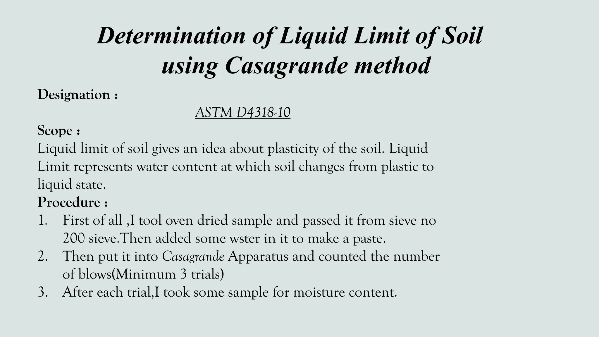 Soil Sample collection for Basic Properites of Soil | PPTX