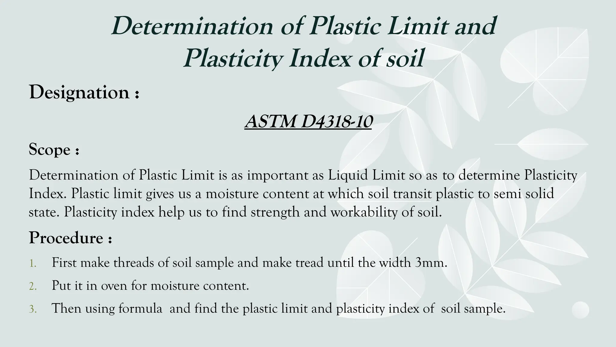 Soil Sample collection for Basic Properites of Soil | PPTX