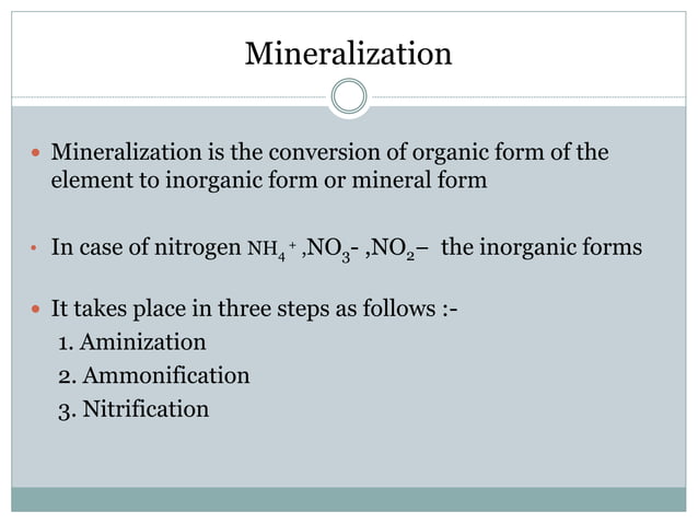 Soil science- soil & fertilizer nitrogen , forms , mineralization ...