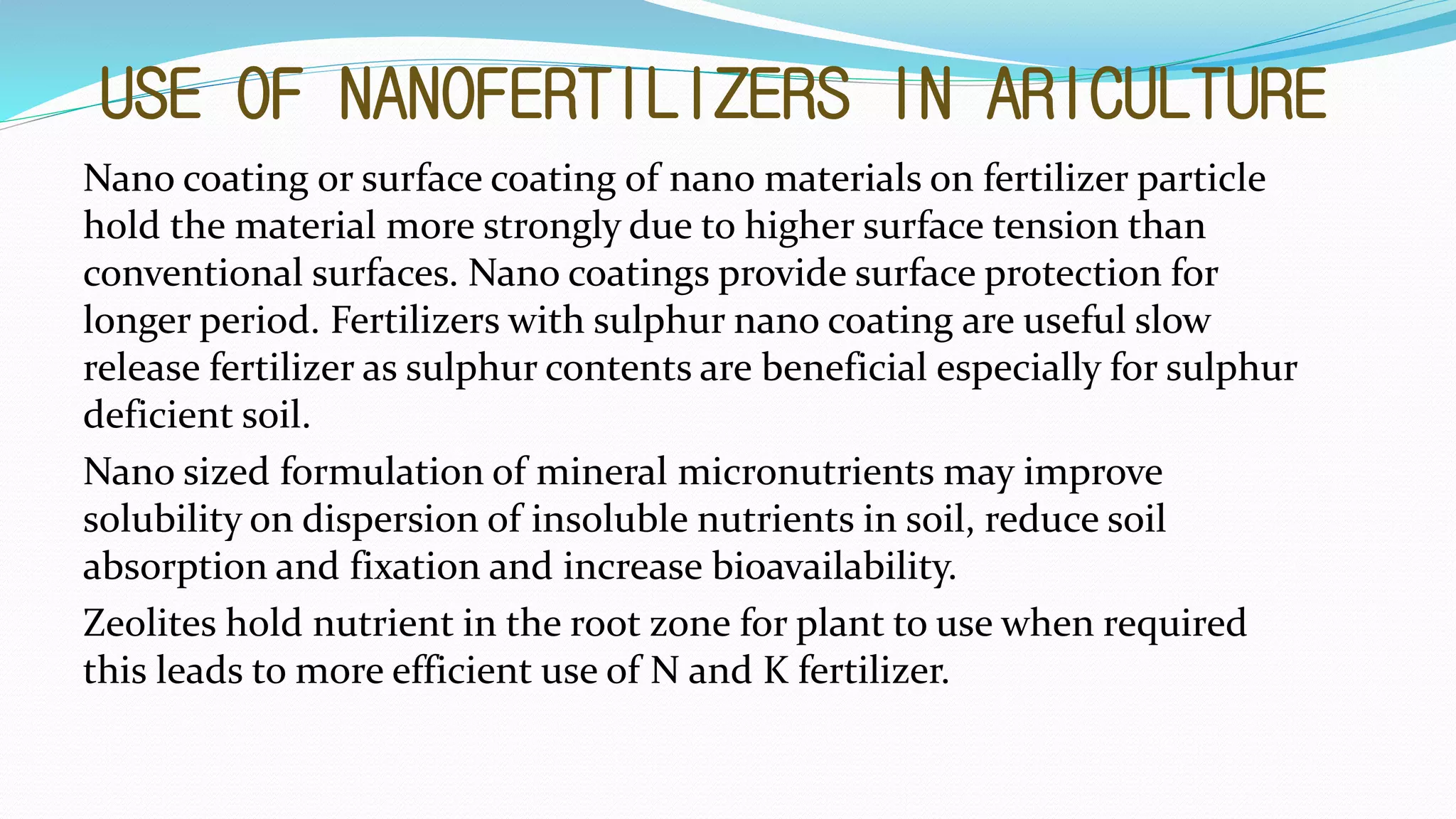 Nanofertilizer | PPTX