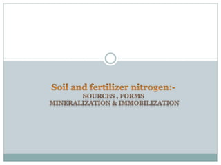 soil science fertilizer prepartion .pptx