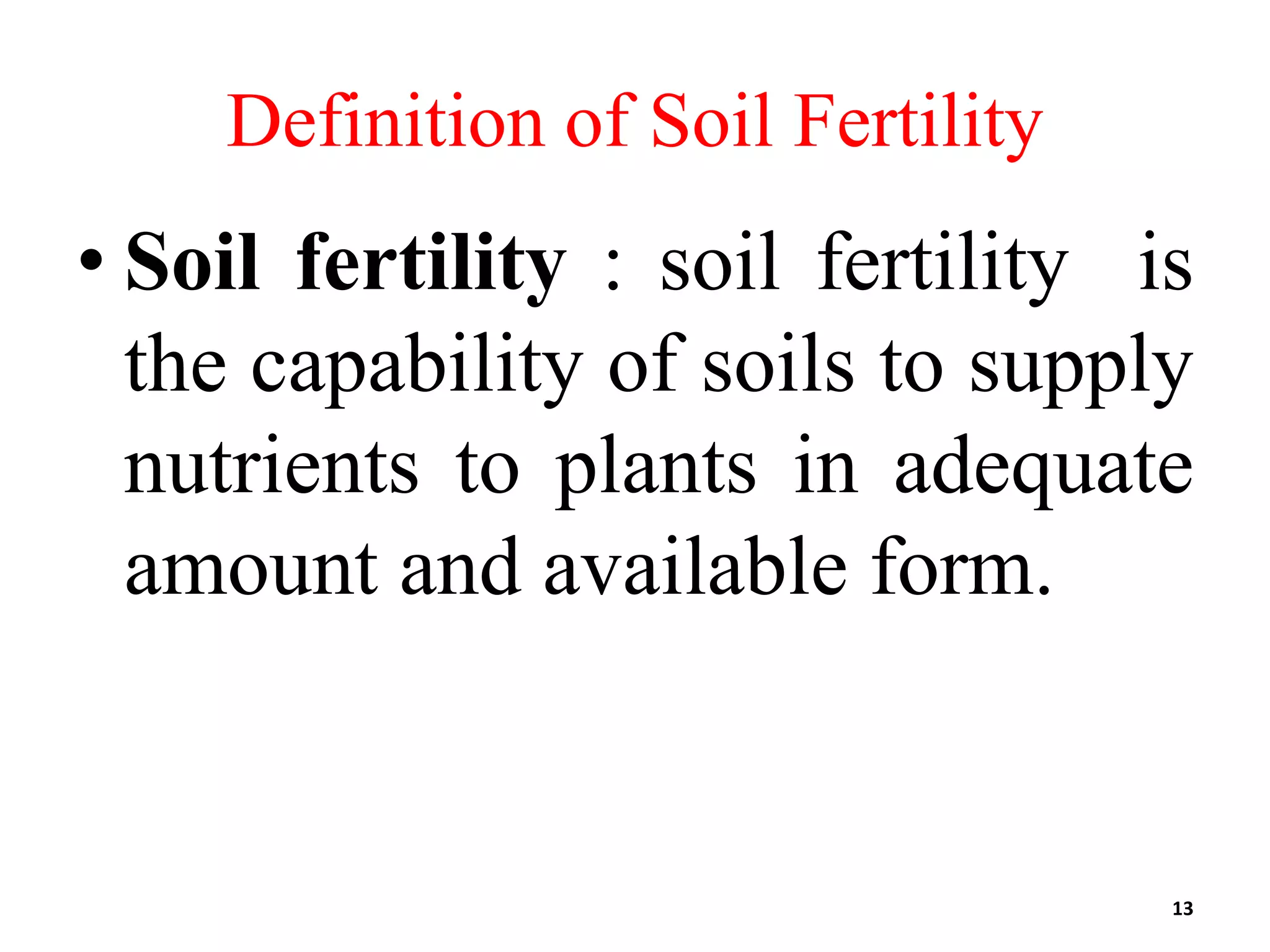 Soil Chemical Property and Fertility | PPTX