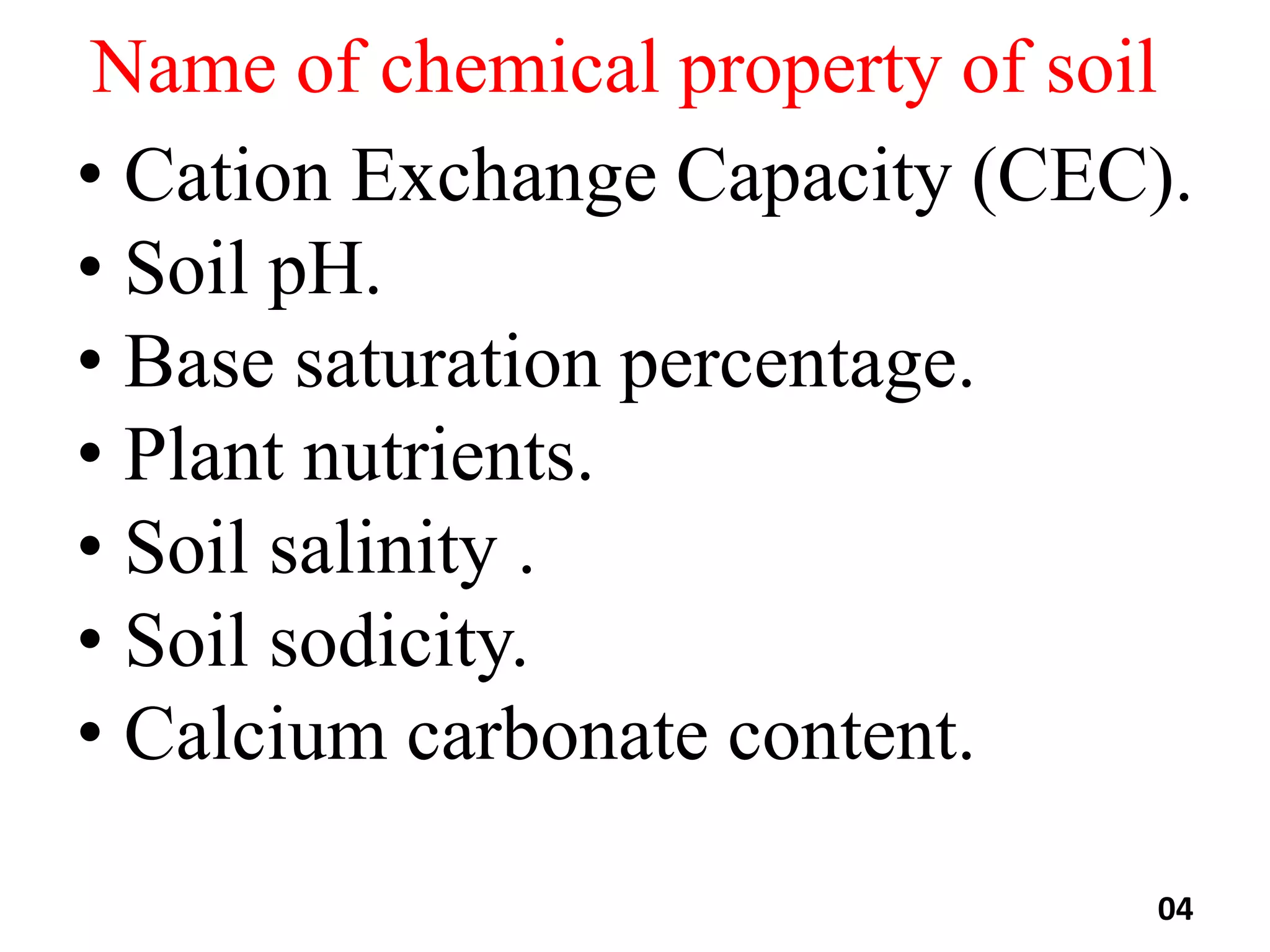 Soil Chemical Property and Fertility | PPTX