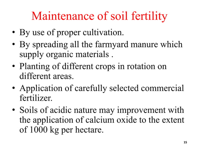 Soil Chemical Property and Fertility | PPT