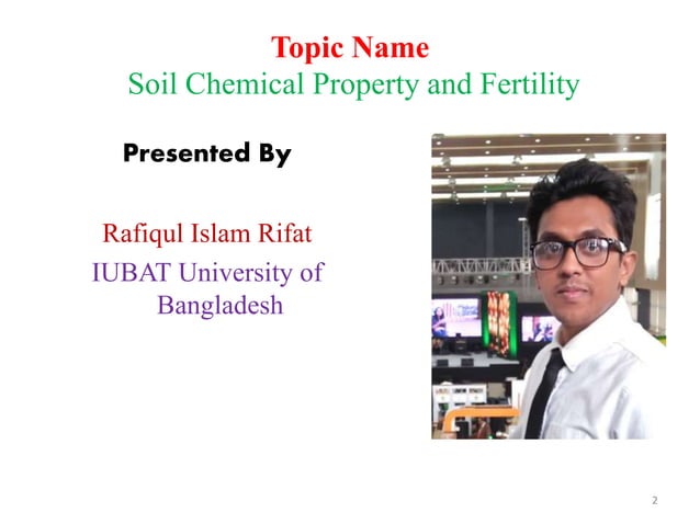 Soil Chemical Property and Fertility | PPT