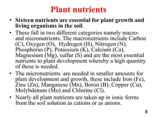 Soil Chemical Property and Fertility | PPTX