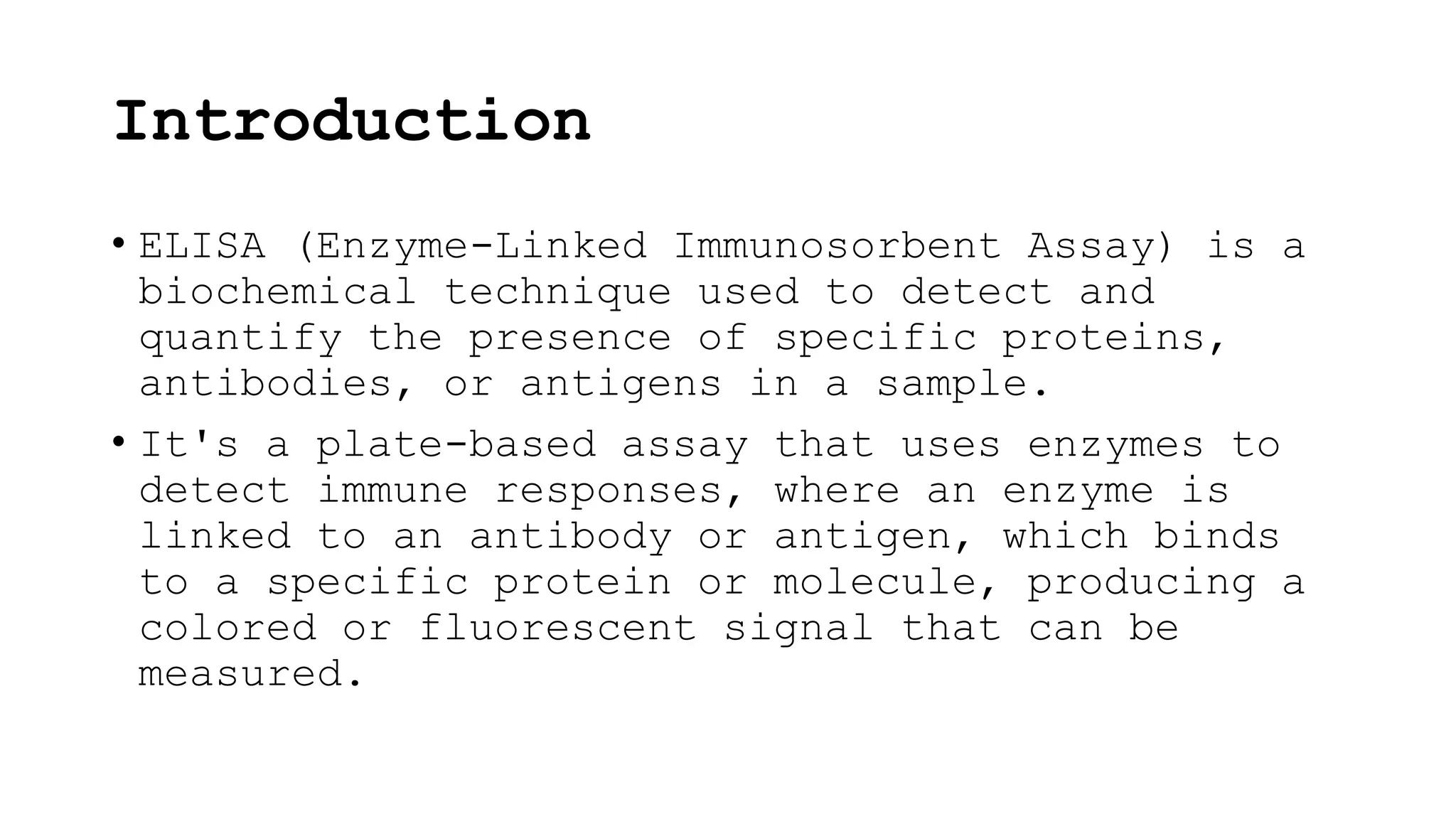 ELISA (Enzyme linked immunosorbent Assay | PPT