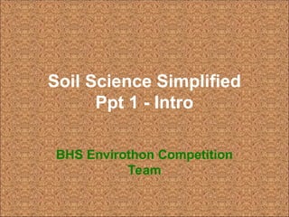 Soil Science Simplified- The future of soils | PPT