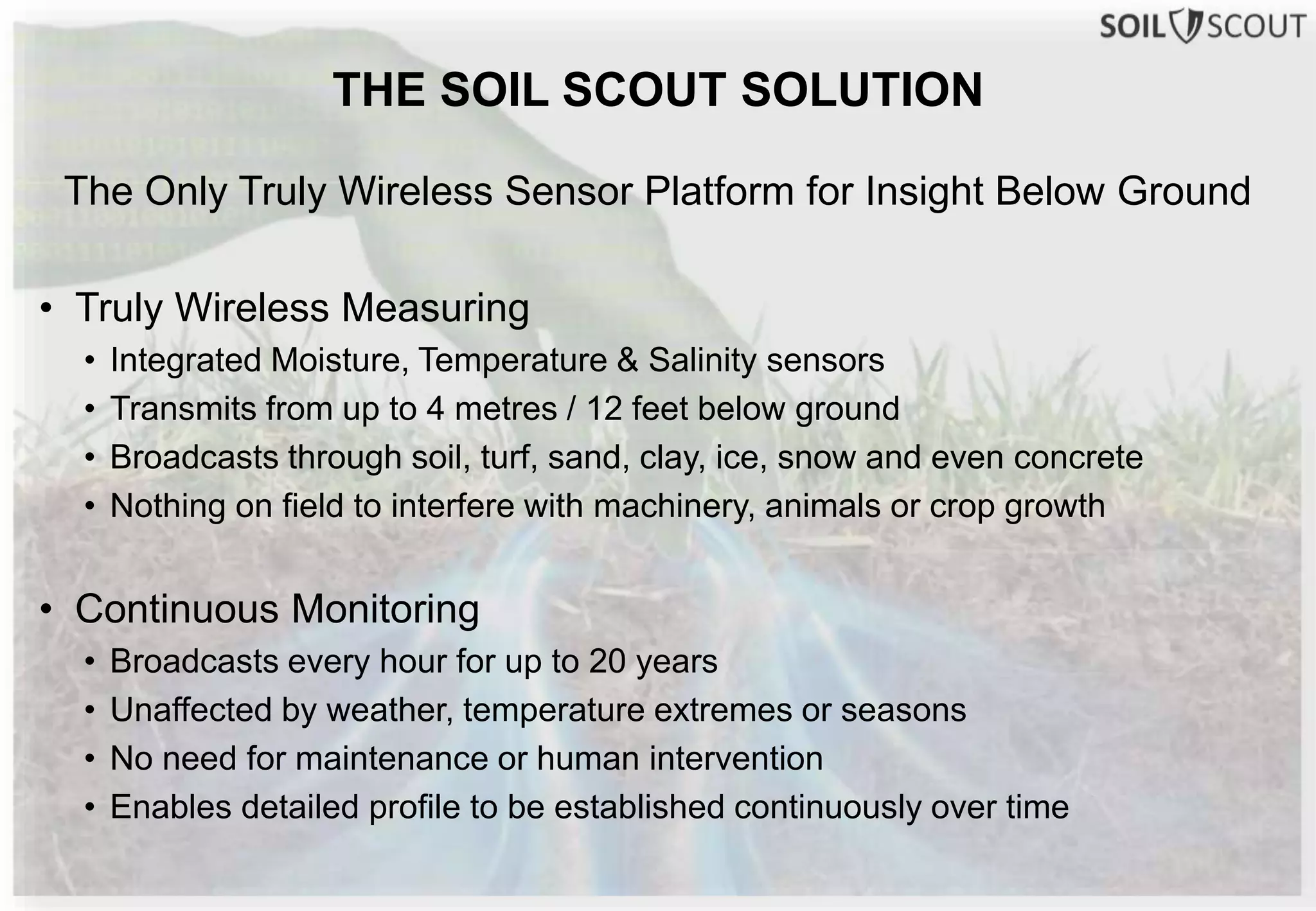Soil scout us experience 16052017 | PPTX