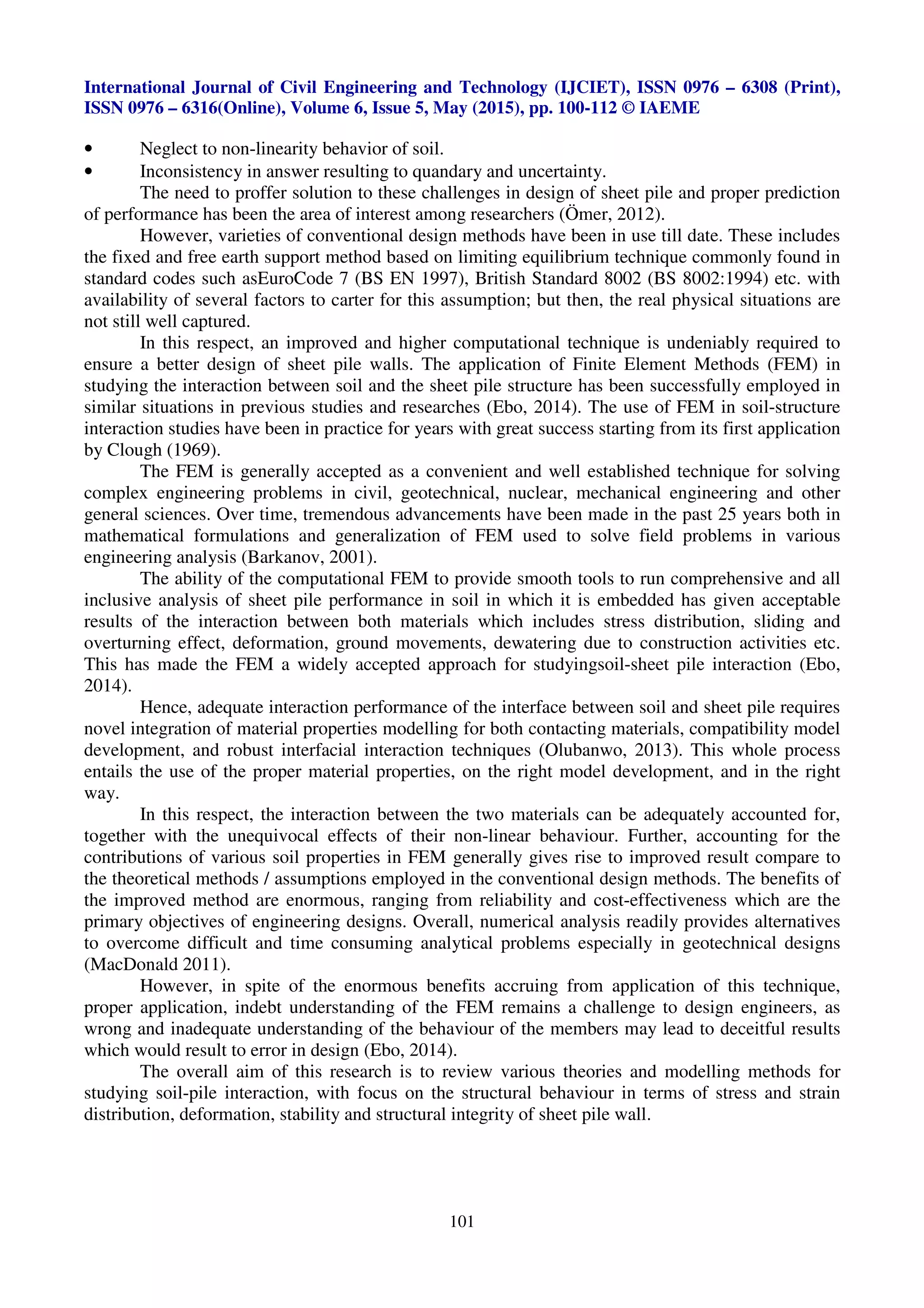 SOIL-SHEET PILE INTERACTION - PART I: A REVIEW OF THEORIES AND DESIGN METHODS | PDF