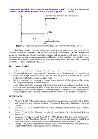 SOIL-SHEET PILE INTERACTION - PART I: A REVIEW OF THEORIES AND DESIGN METHODS | PDF