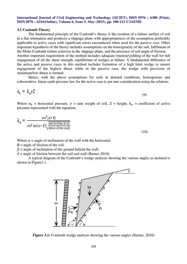 SOIL-SHEET PILE INTERACTION - PART I: A REVIEW OF THEORIES AND DESIGN METHODS | PDF