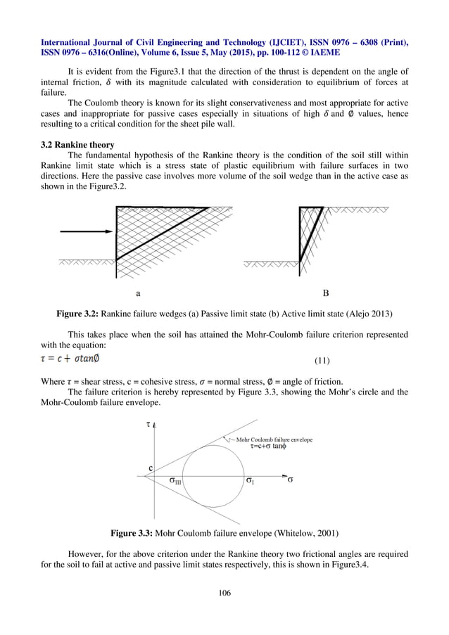 SOIL-SHEET PILE INTERACTION - PART I: A REVIEW OF THEORIES AND DESIGN METHODS | PDF