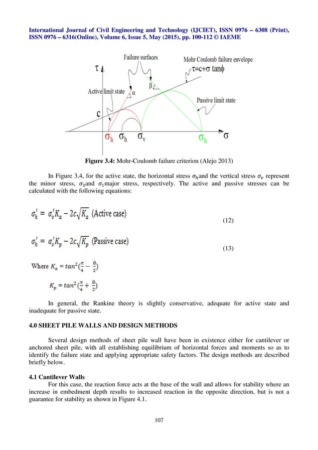 SOIL-SHEET PILE INTERACTION - PART I: A REVIEW OF THEORIES AND DESIGN METHODS | PDF