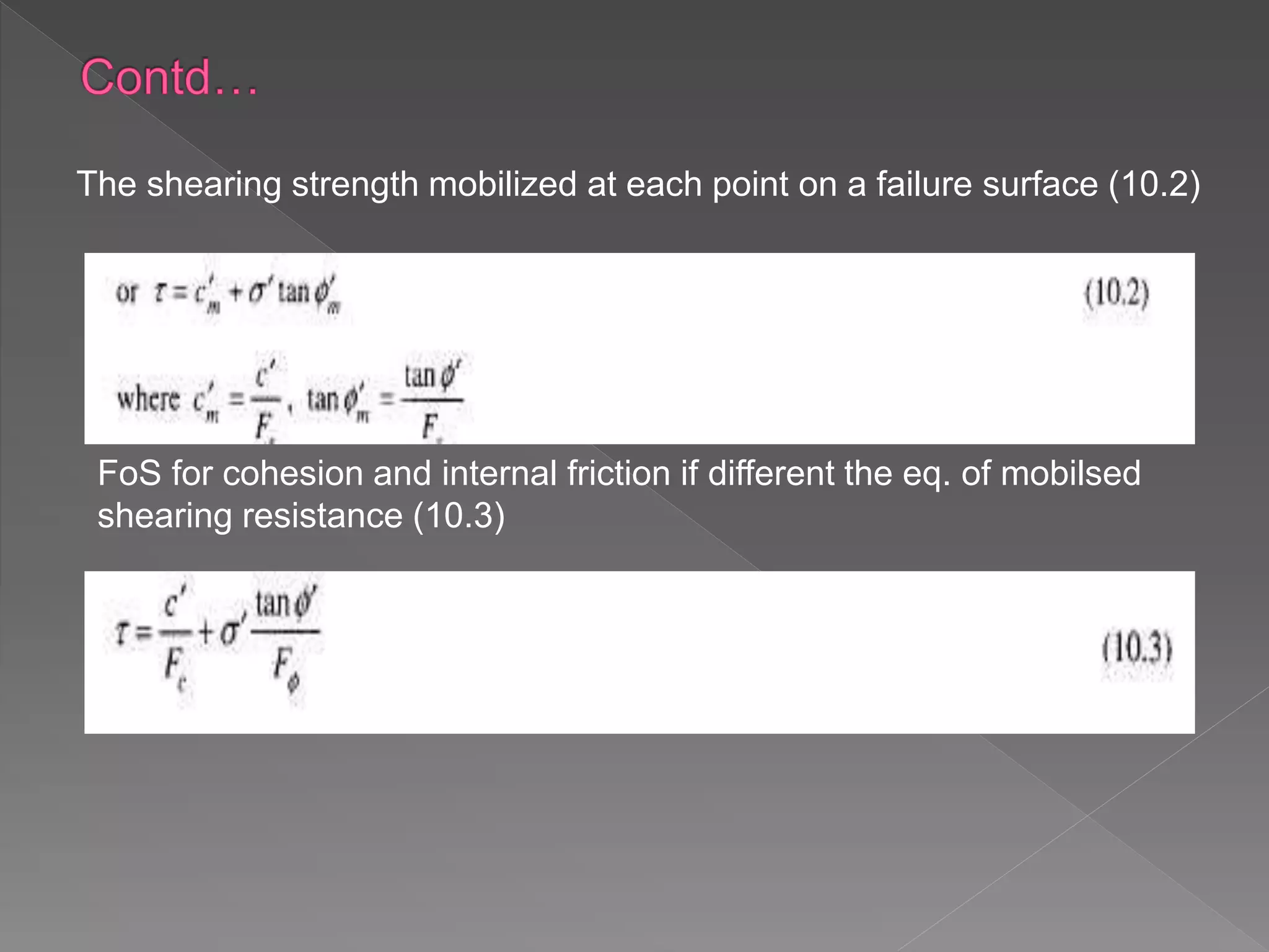Soil slope stability | PPTX