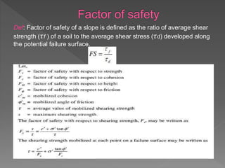 Soil slope stability | PPTX