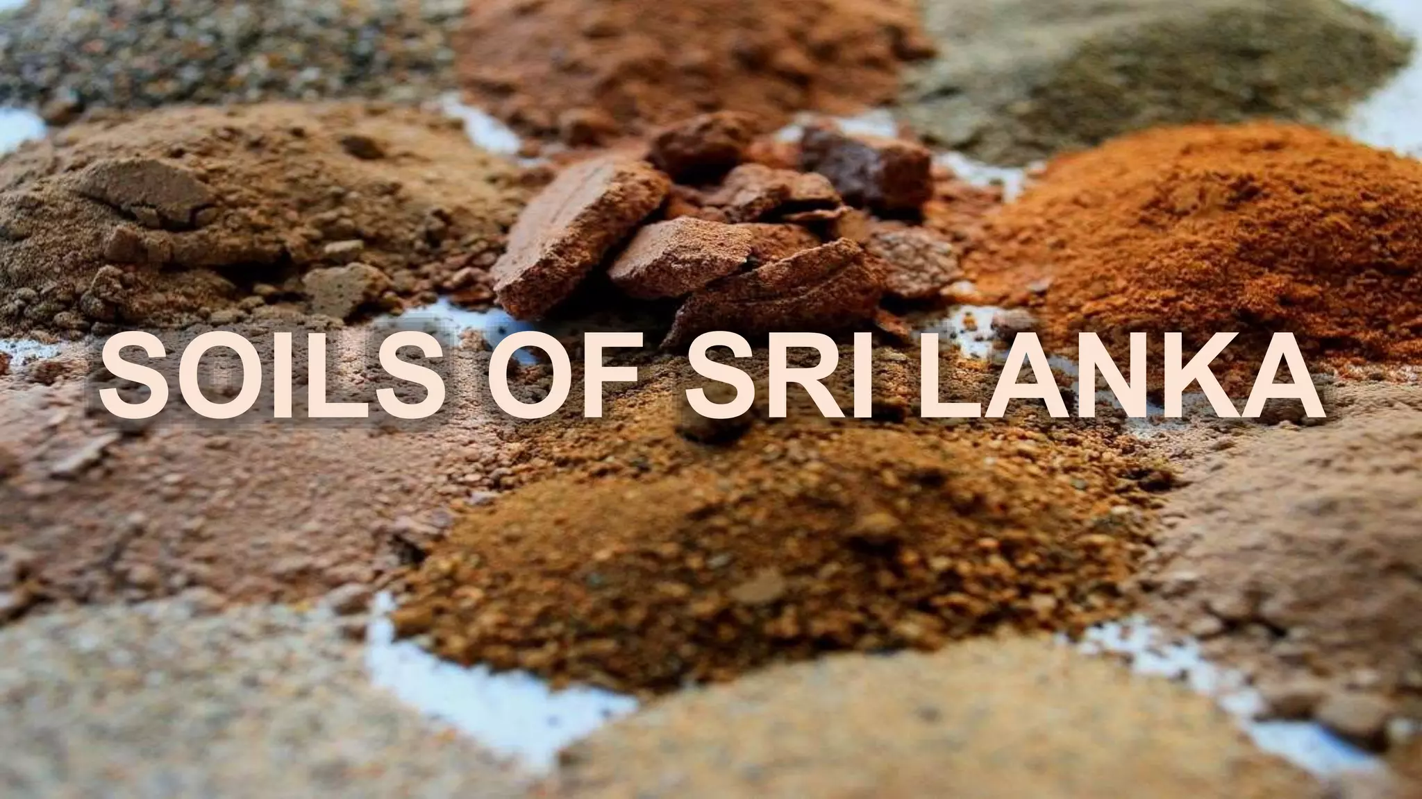 Soil types of Sri Lanka | PPTX