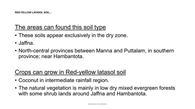 Soil types of Sri Lanka | PPTX