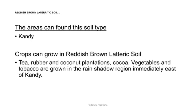 Soil types of Sri Lanka | PPTX
