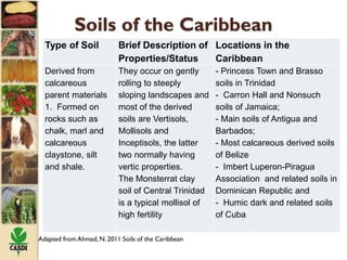 Status of soil resources in the Caribbean and experiences of its ...