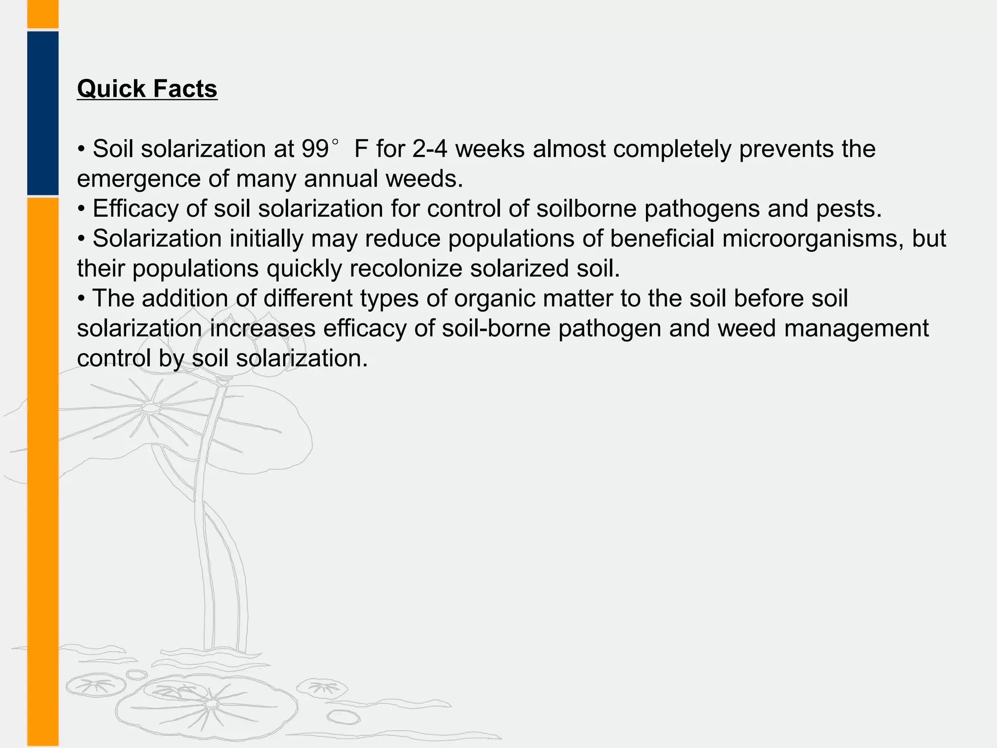 Soil solarization soil science | PPT