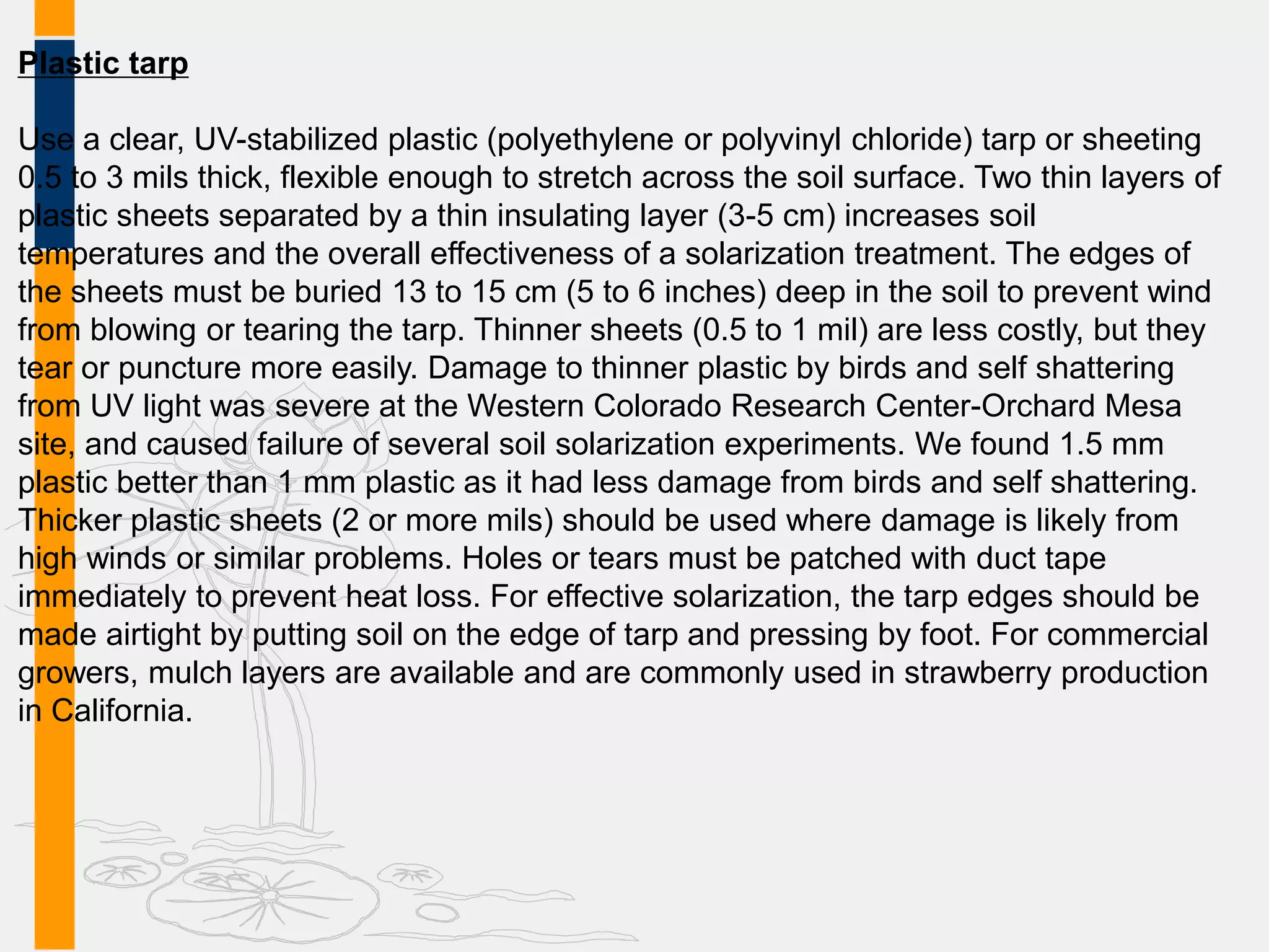 Soil solarization soil science | PPT