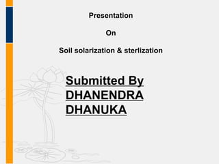 Soil solarization soil science | PPT