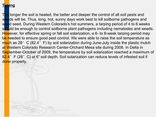 Soil solarization soil science | PPT