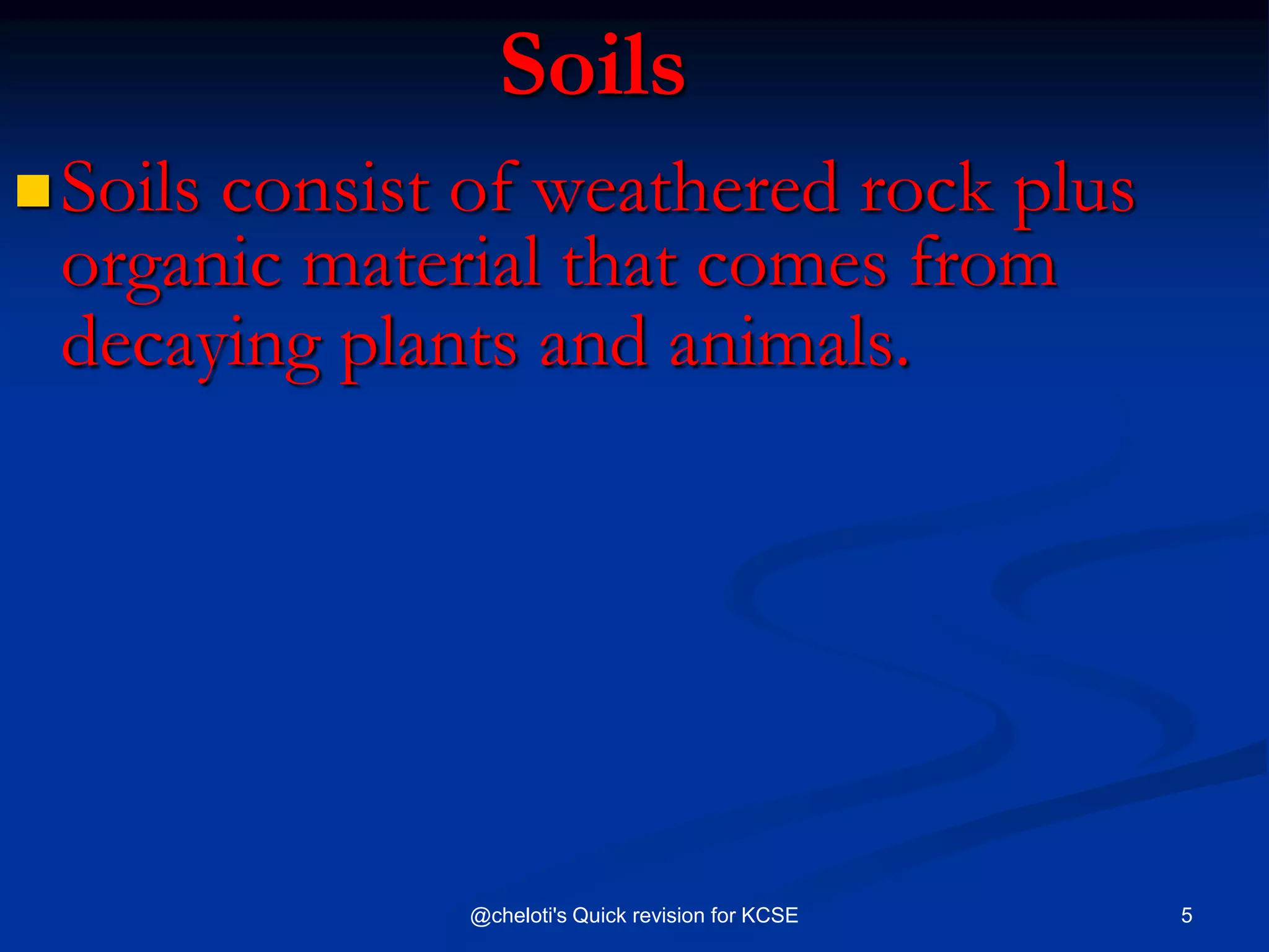 SOILS ppt.ppt | Agriculture | Industries