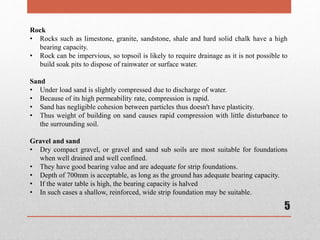 Soils properties and foundations | PPTX