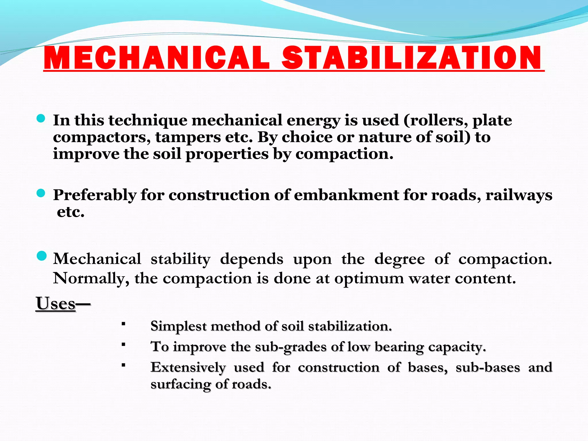 Soil stabilisation (1) | PPT