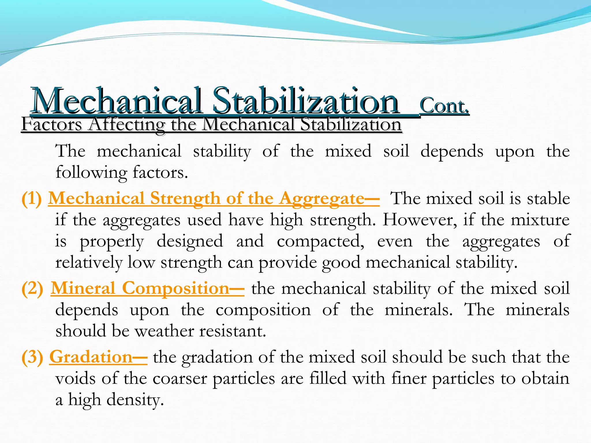 Soil stabilisation (1) | PPT