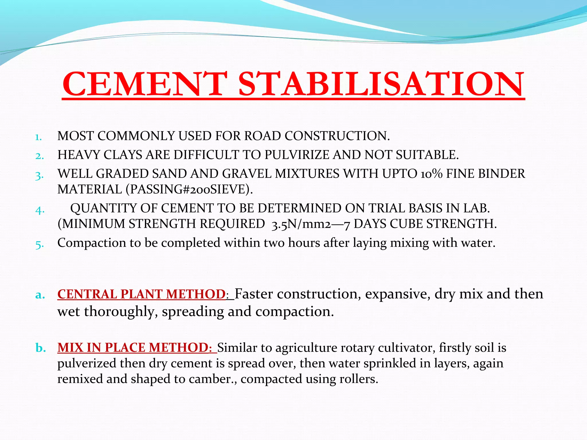 Soil stabilisation (1) | PPT