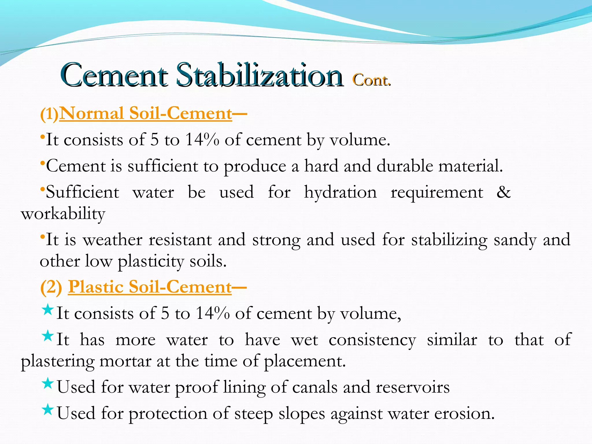 Soil stabilisation (1) | PPT
