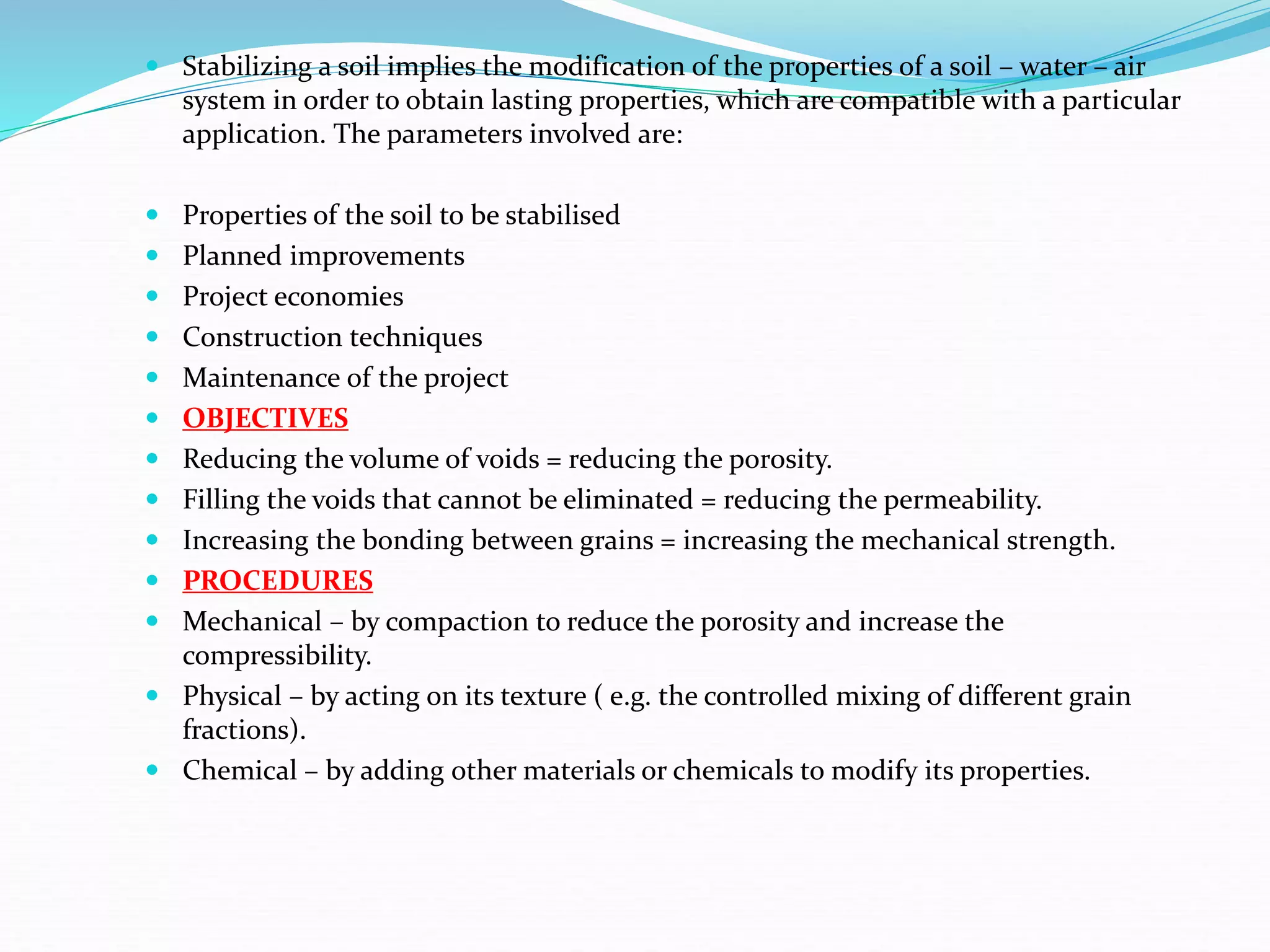 Soil Stabilisation 2 Ppt