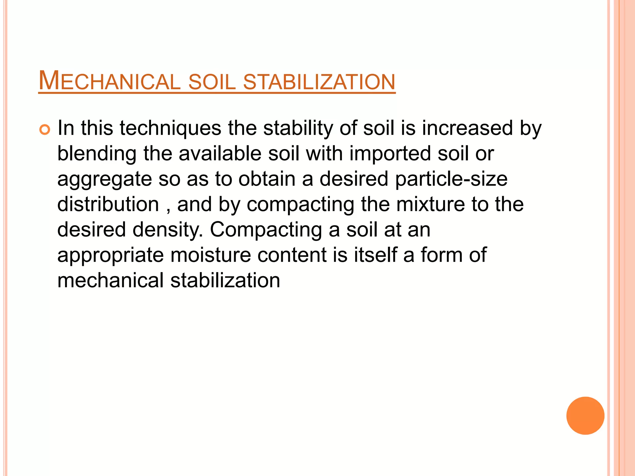 Soil stabilisation | PPTX