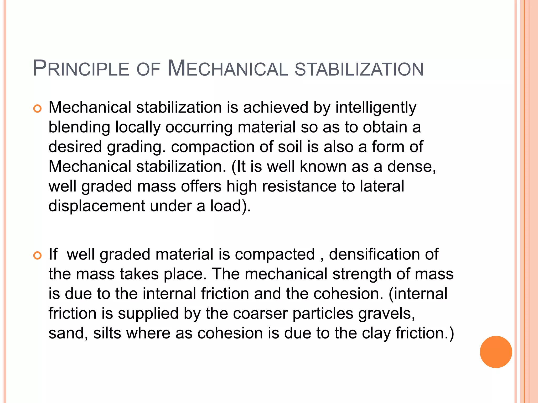 Soil stabilisation | PPTX