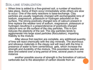 Soil stabilisation | PPTX