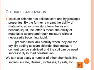 Soil stabilisation | PPTX