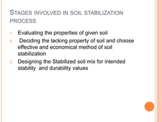 Soil stabilisation | PPTX